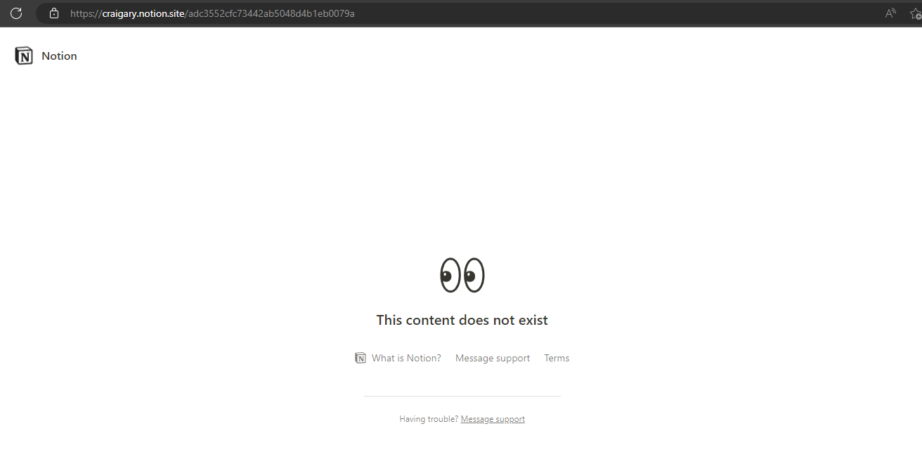 Notion template: This content does not exist · Issue #275 · craigary/nobelium · GitHub