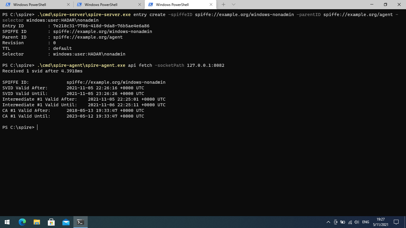 SPIRE Agent Windows Support · Issue #2342 · spiffe/spire · GitHub