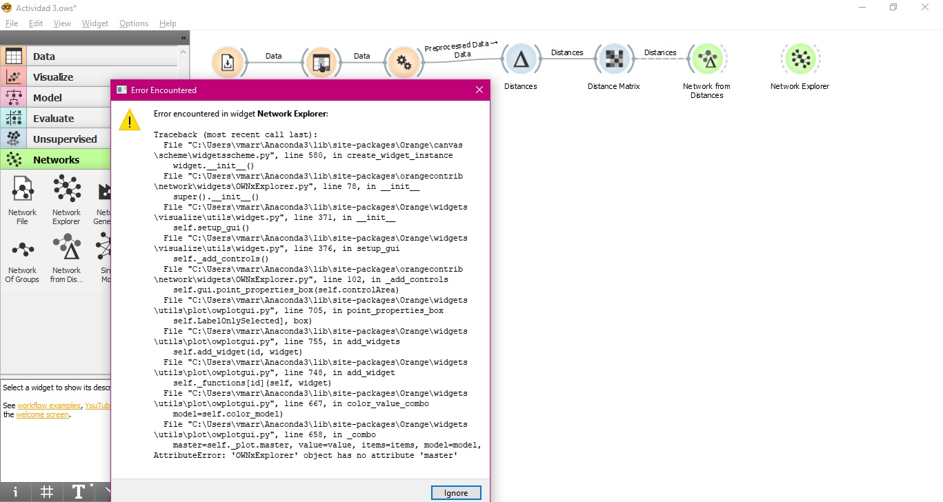 Error in NetworkExplorer · Issue #105 · biolab/orange3-network · GitHub