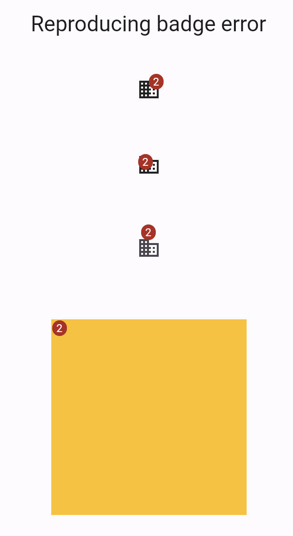 Badge Widget Alignment Doesnt Work As Intended · Issue 119324 · Flutterflutter · Github 7308