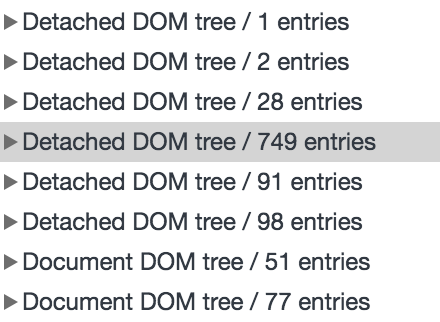 React Handsontable.destory() or setting data leads to DetachedDom tree ...
