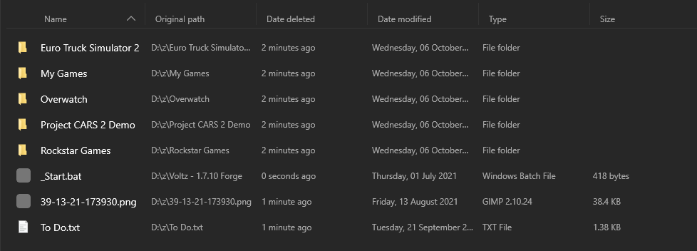 Some items don't delete in the recycle bin · Issue #6505 · files ...