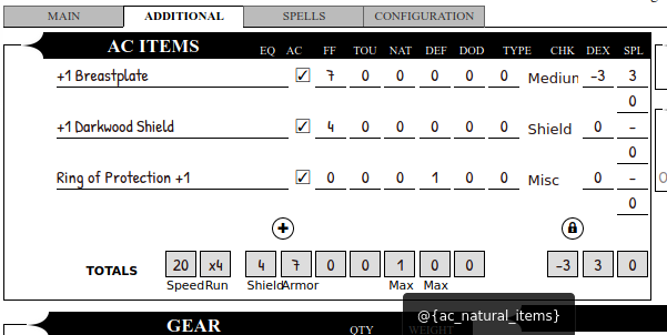 [Pathfinder Official] AC is calculated incorrectly · Issue #7616 · Roll20/roll20-character ...