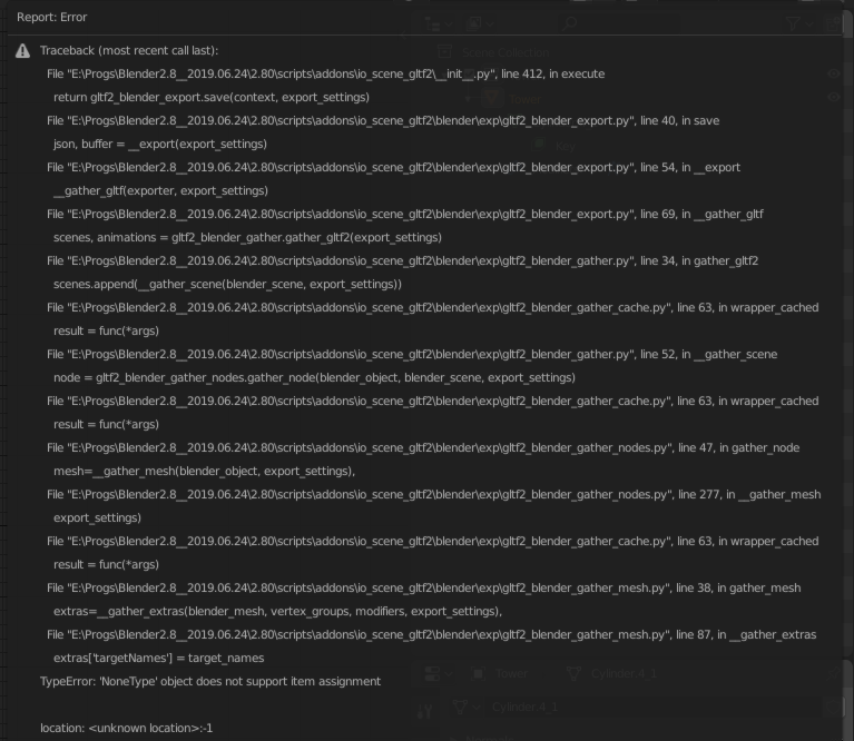 Error when try exporting object with shape keys · Issue #568 · KhronosGroup/glTF-Blender-IO · GitHub