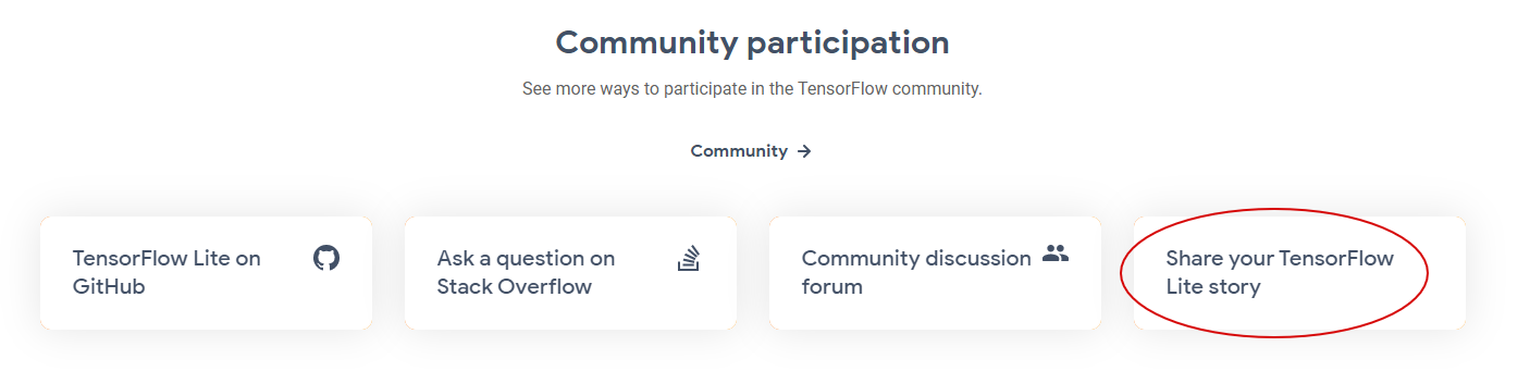 Broken link "Share your TensorFlow Lite story" · Issue #36182 · tensorflow/tensorflow · GitHub