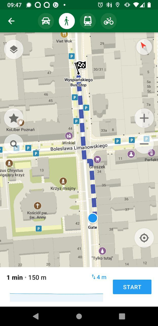 App routinely routes me to walk through the traffic in the middle of an ...