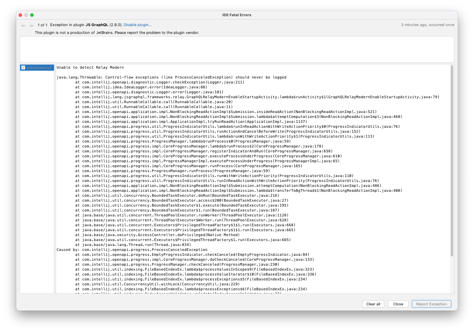 Crash Since 280 · Issue 431 · Jetbrainsjs Graphql Intellij Plugin · Github