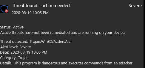 Trojan:Win32/Azden.A!cl · Issue #15 · builtbybel/CleanmgrPlus · GitHub