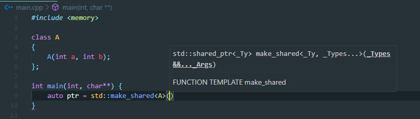 IntelliSense: forward parameter suggestion when using std::forward ...