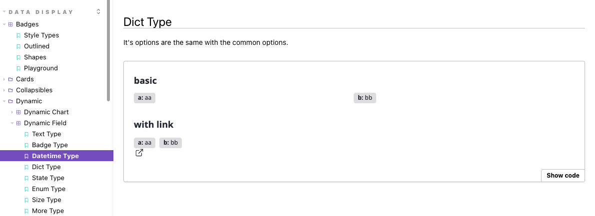 [Dynamic Field > Dict] looks block in dynamic field dict type (must be inline-block) · Issue #62 ...