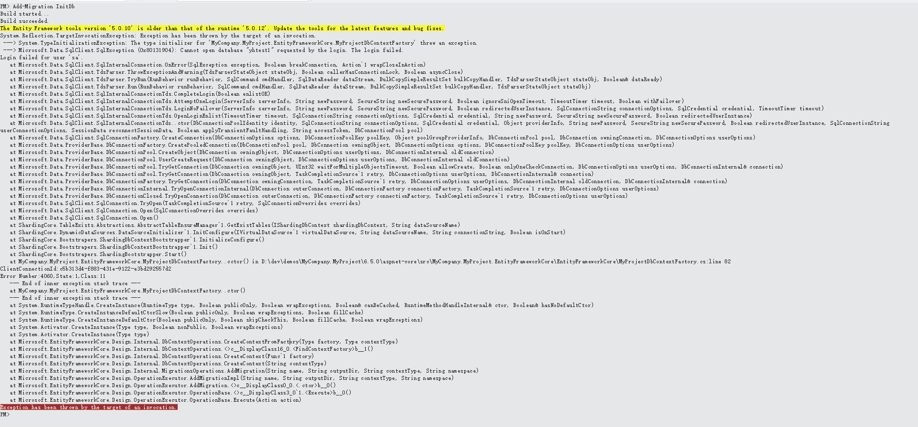 code-first需要手动先创建数据库 · Issue #100 · dotnetcore/sharding-core · GitHub