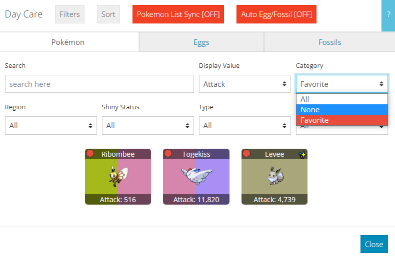 [Feature Request] Auto Hatchery Filter · Issue #21 · Ephenia/Pokeclicker-Scripts · GitHub