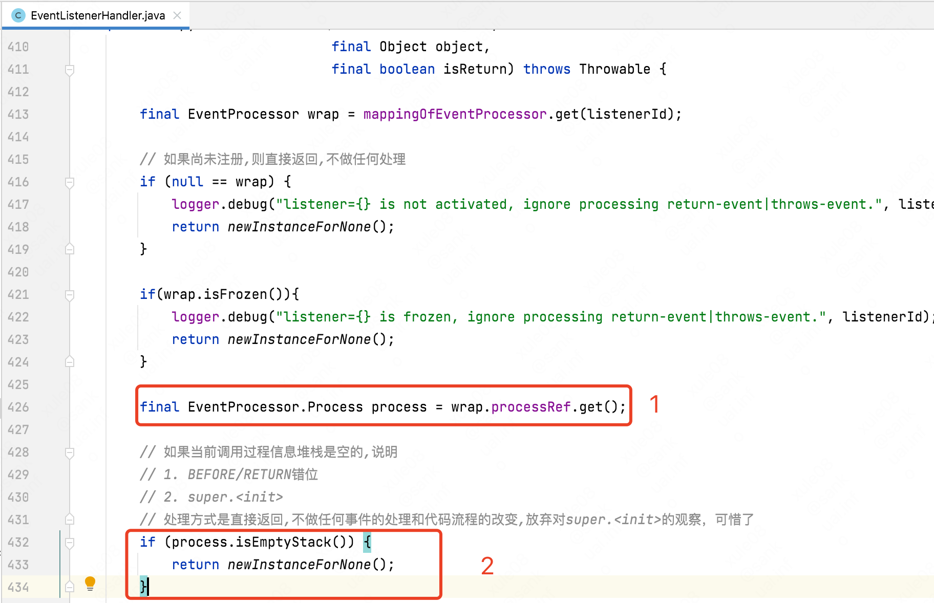 EventProcessor.ProcessRef 该ThreadLocal 在两种情况下存在泄露，导致shutdown回收不掉sandbox的Classloader，造成MetaSpace ...