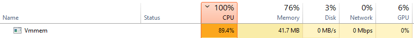 Vmmem high CPU usage · Issue #6982 · microsoft/WSL · GitHub