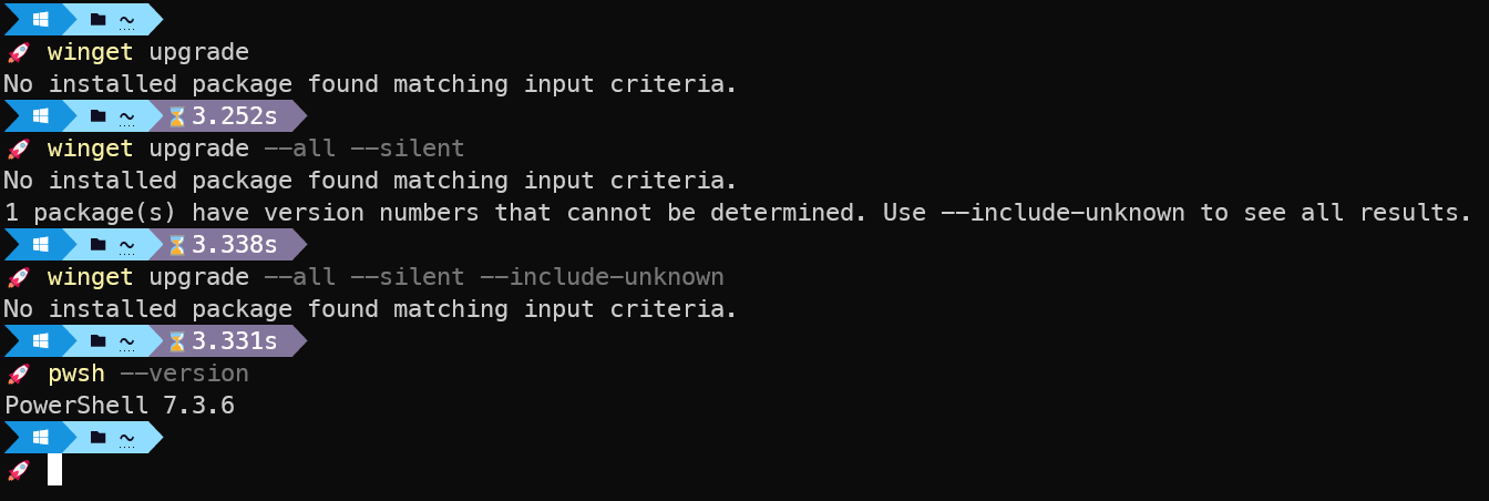 "No installed package found matching input criteria." when attempting to update · Issue #2686 ...