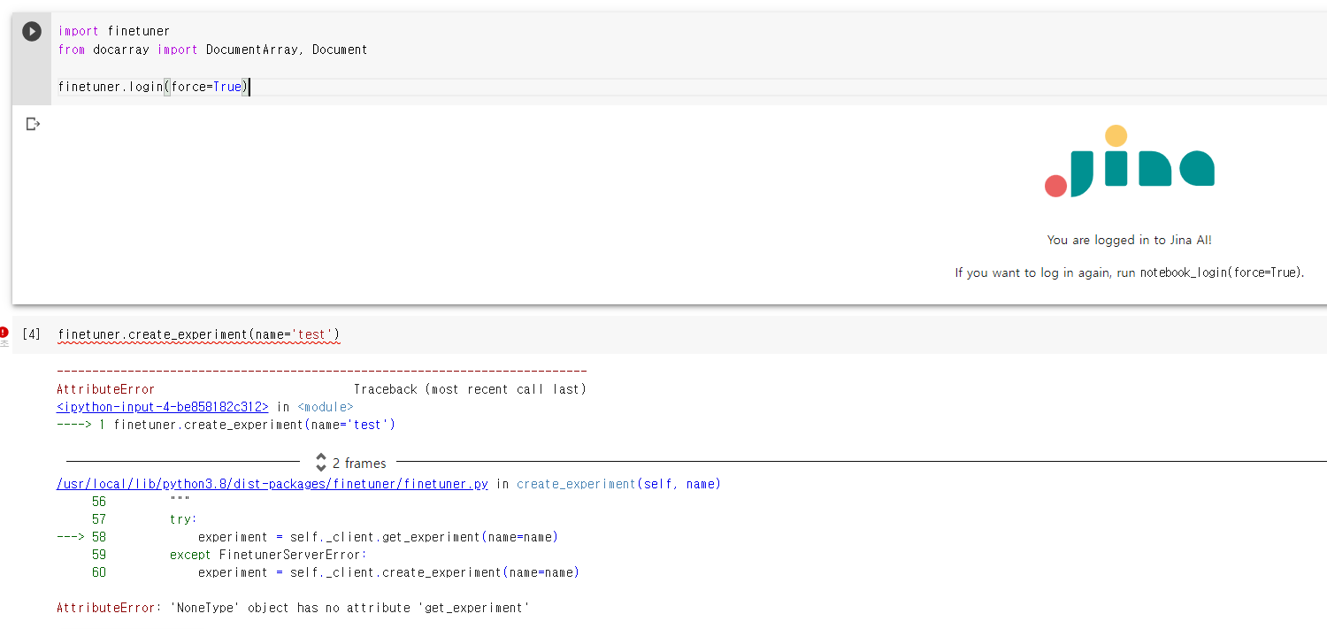 Attributeerror Nonetype Object Has No Attribute · Issue 660 · Jina Aifinetuner · Github