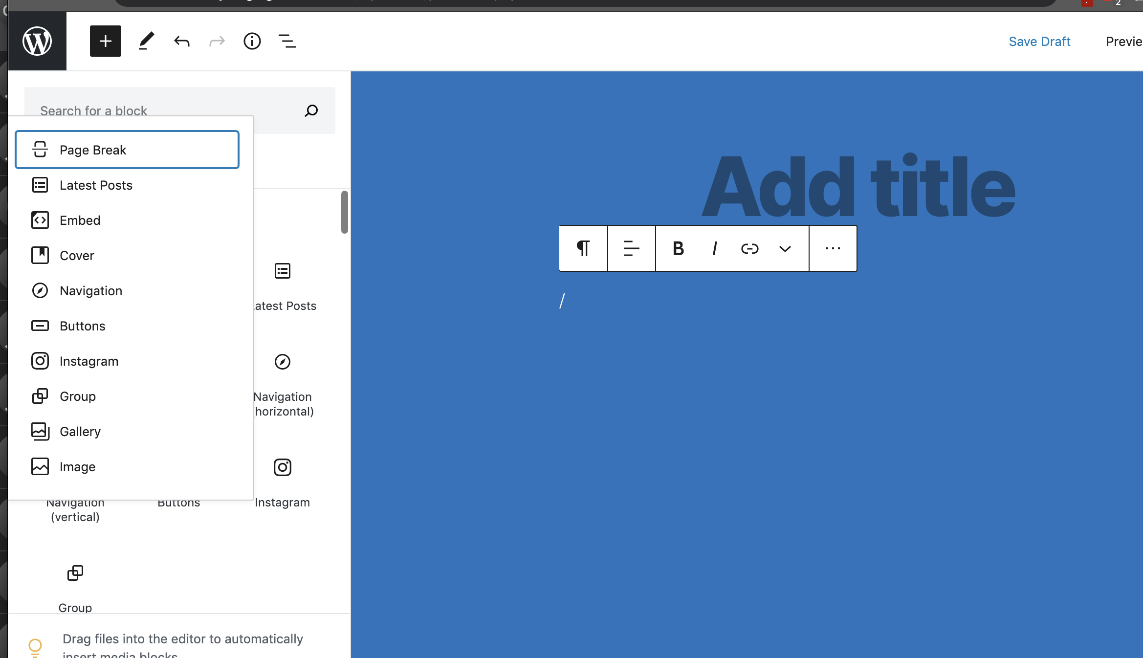 Popup vs. popup with inline block inserter and toolbar block inserter · Issue #22156 · WordPress ...