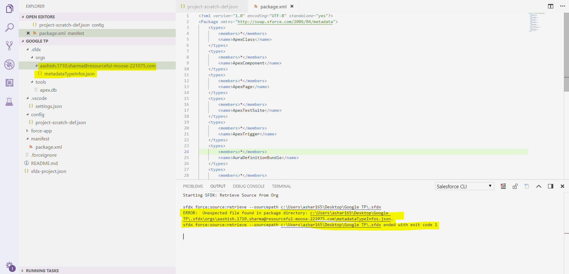 Error: Unable to retrieve source from Trailhead Playground. · Issue #708 · forcedotcom ...