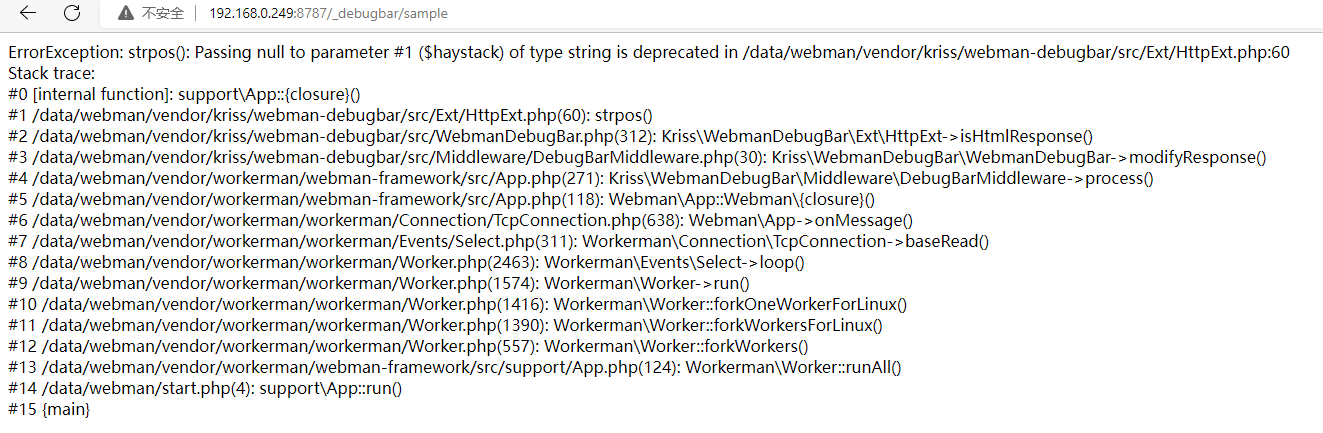 按照流程使用报错，已经debug 模式，webman 是最新版本 · Issue 2 · Webman Techdebugbar · Github 8202