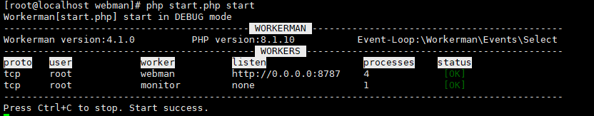 按照流程使用报错，已经debug 模式，webman 是最新版本 · Issue #2 · webman-tech/debugbar · GitHub