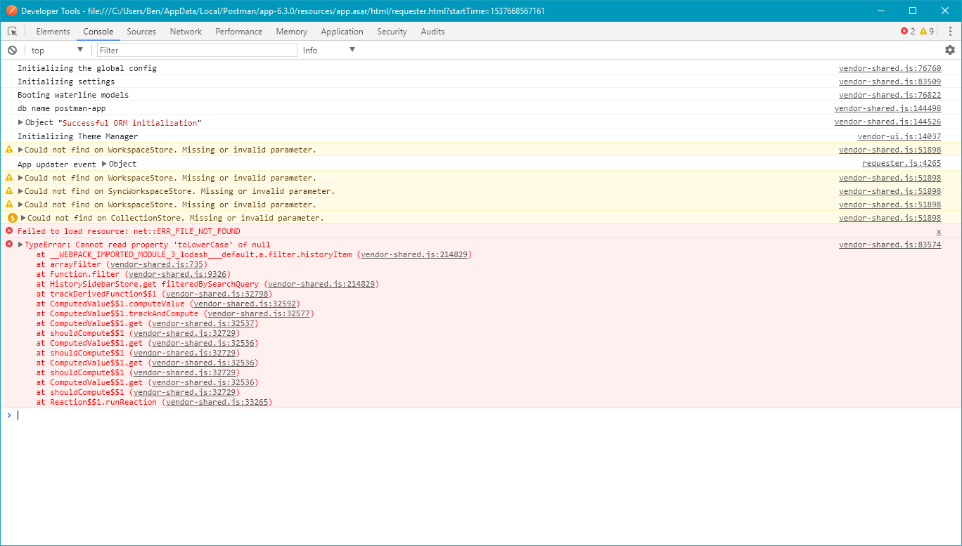 Collection sidebar filtering causes the app to go into unrecoverable state · Issue #5228 ...