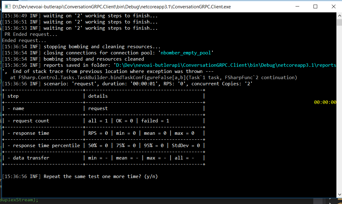 Is it possible to load test gRPC Duplex Streaming in NBomber in C# ...