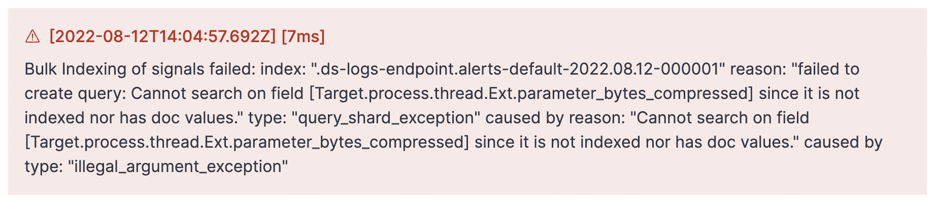 Elasticsearch returns an error when field is not specified in Lucene query and index has fields ...