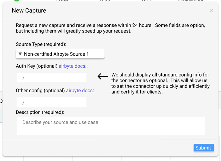 Allow users to request new connector · Issue #220 · estuary/ui · GitHub