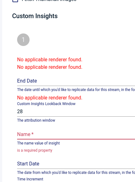 Facebook Section `custom Insights` Is Missing Fields · Issue 389 · Estuaryui · Github