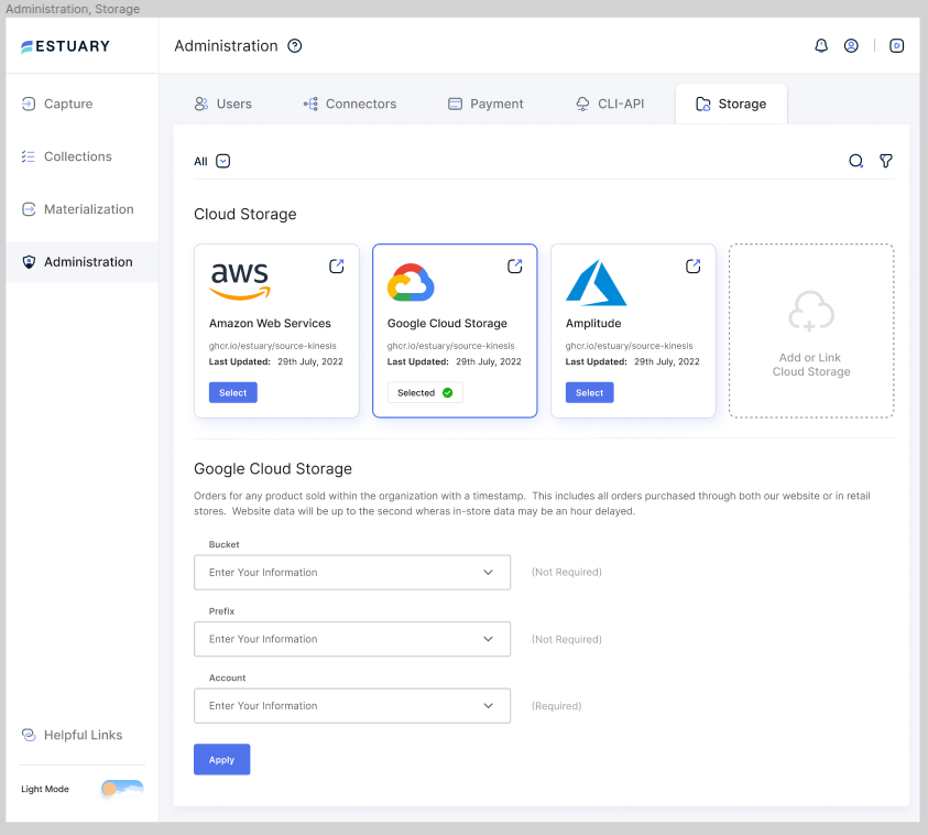 Admin Storage Mapping Edit · Issue 435 · Estuary Ui · Github