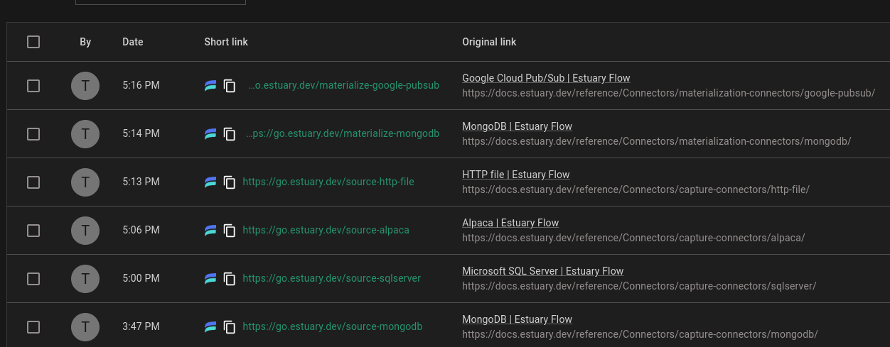 Update Connector Doc Url For Sqlite And Webhook · Issue 582 · Estuaryconnectors · Github