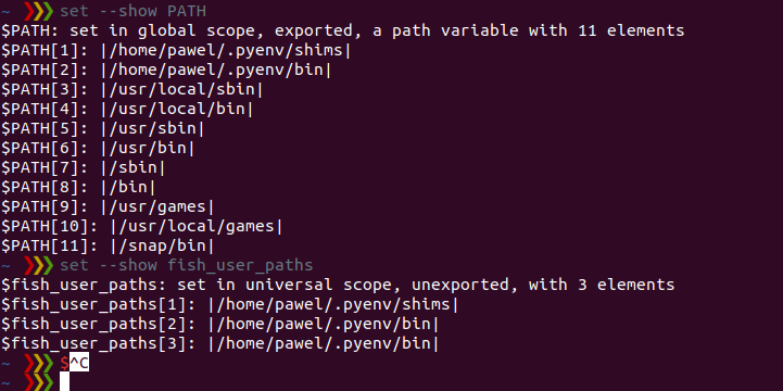 [documentation] incorrect instructions for fish shell · Issue #1990 · pyenv/pyenv · GitHub