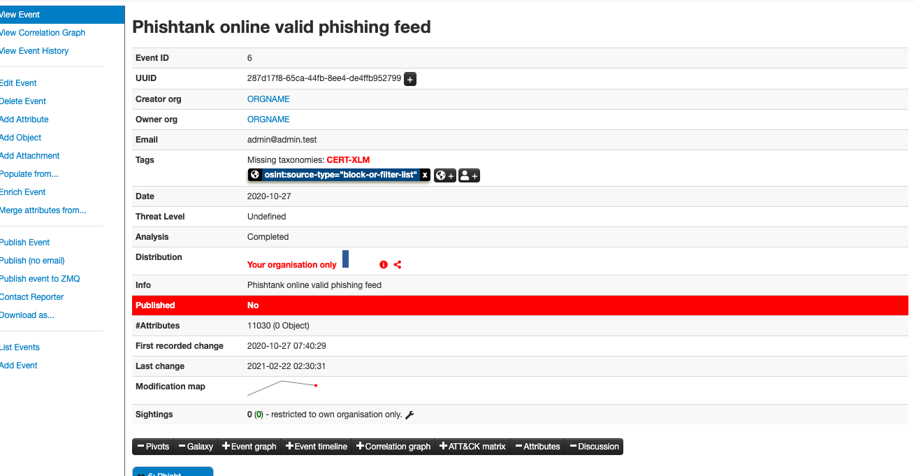 MISP Automation , not working properly. event wise data is not getting downloaded. · Issue #6919 ...
