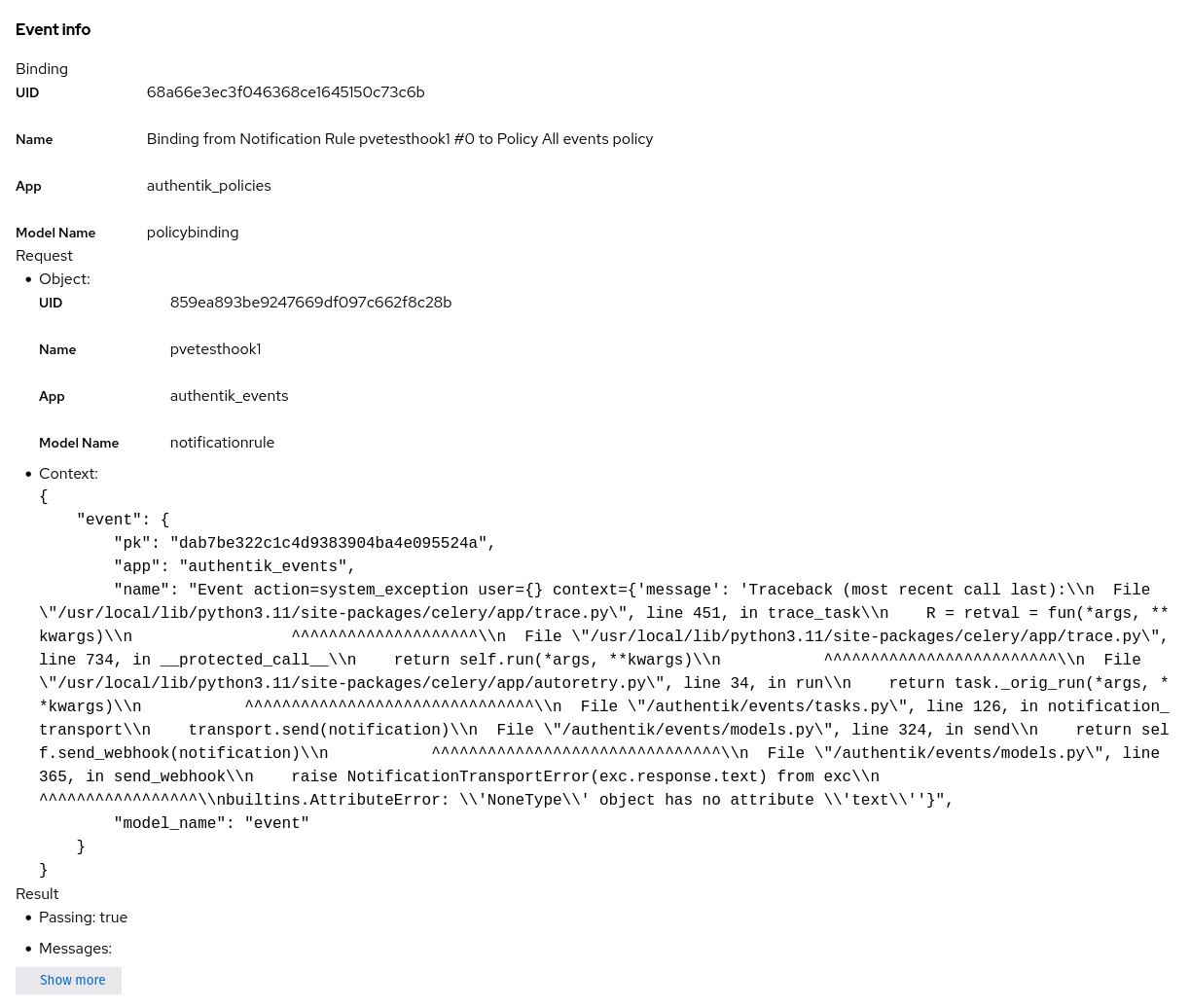 Bad User Policy May Cause Generic Webhook Infinite Loop · Issue 4623 · Goauthentikauthentik