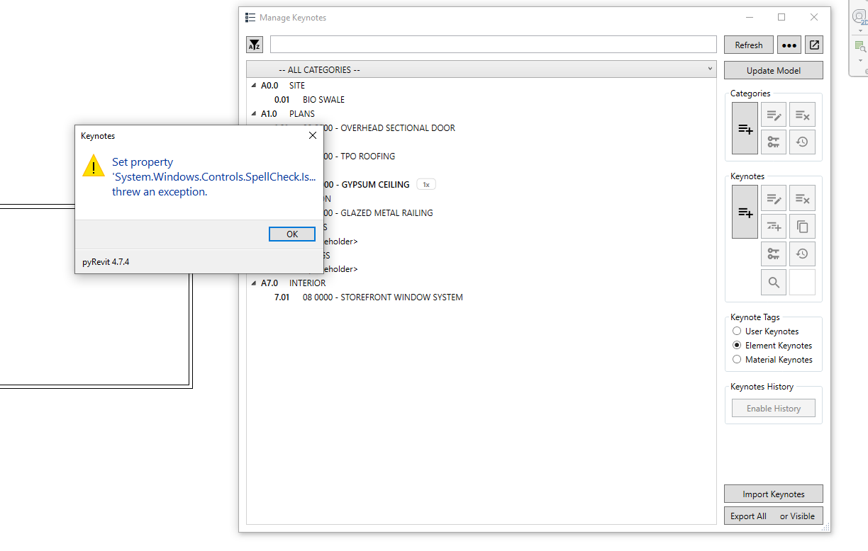 Manage Keynote - Add Categories / Keynotes - error · Issue #759 ...
