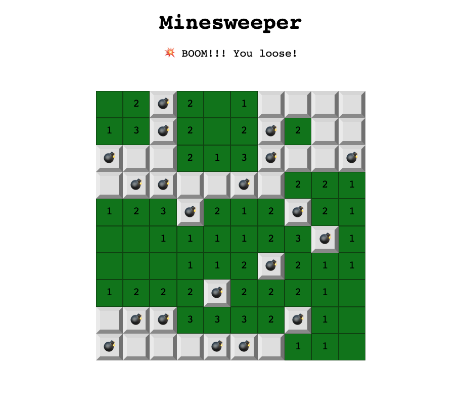 GitHub - ElenaMLopez/Basic-Minesweeper