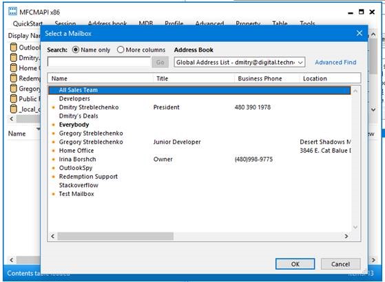 Address Book Dialog Missing Icons · Issue #153 · microsoft/mfcmapi · GitHub