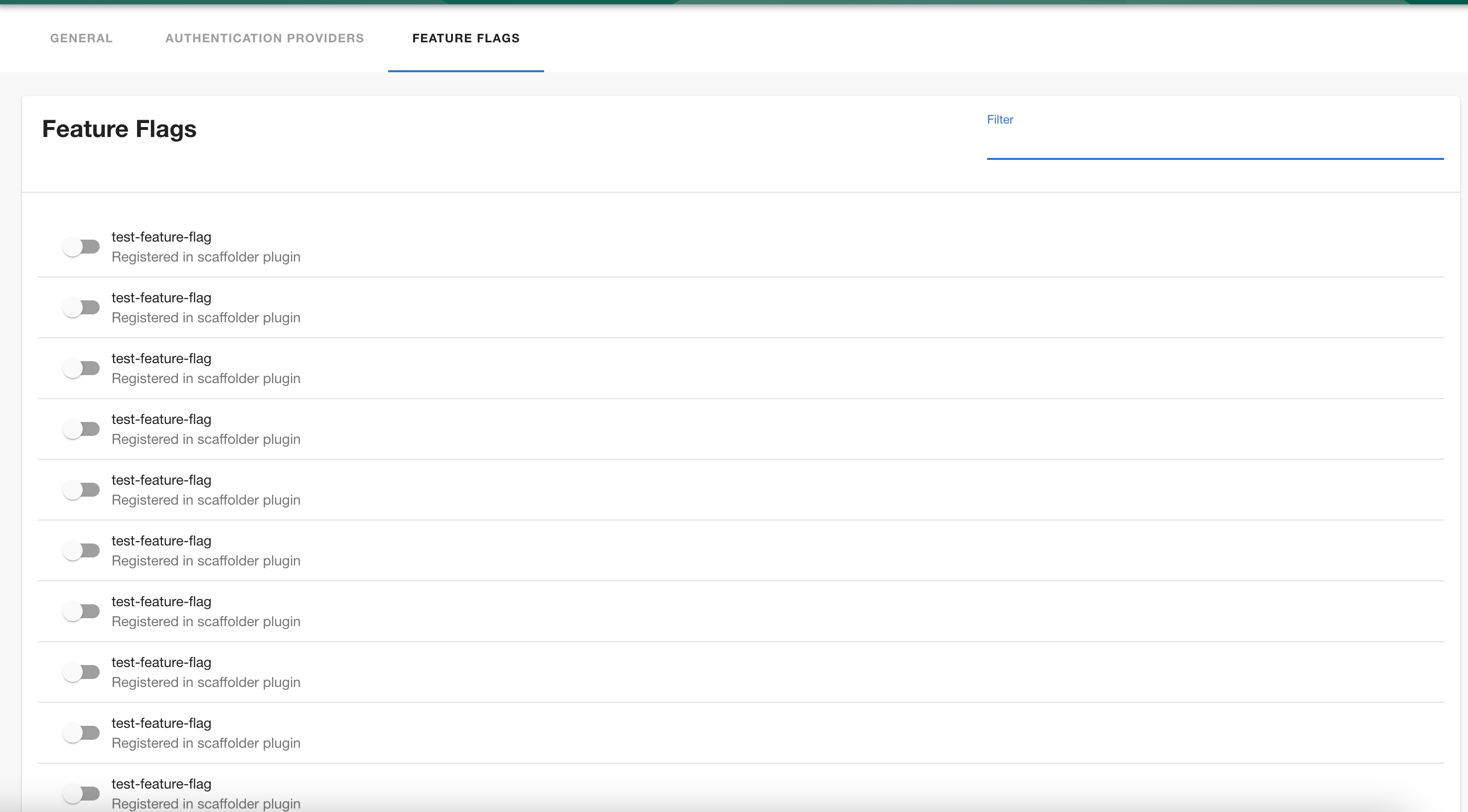 The Same Feature Flags Renders 10 Times In User Settings Feature Flag