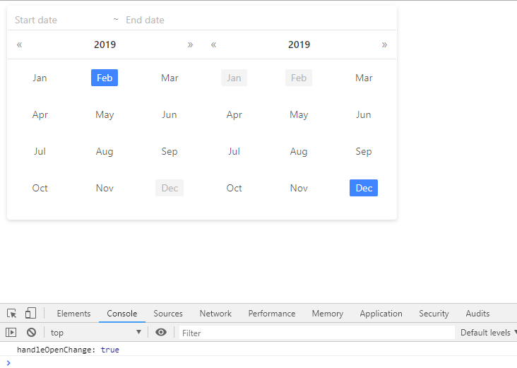 浏览器引入antd后，range-picker中的panelChange无法使用。 · Issue #2 · vueComponent/vue-dash-event · GitHub