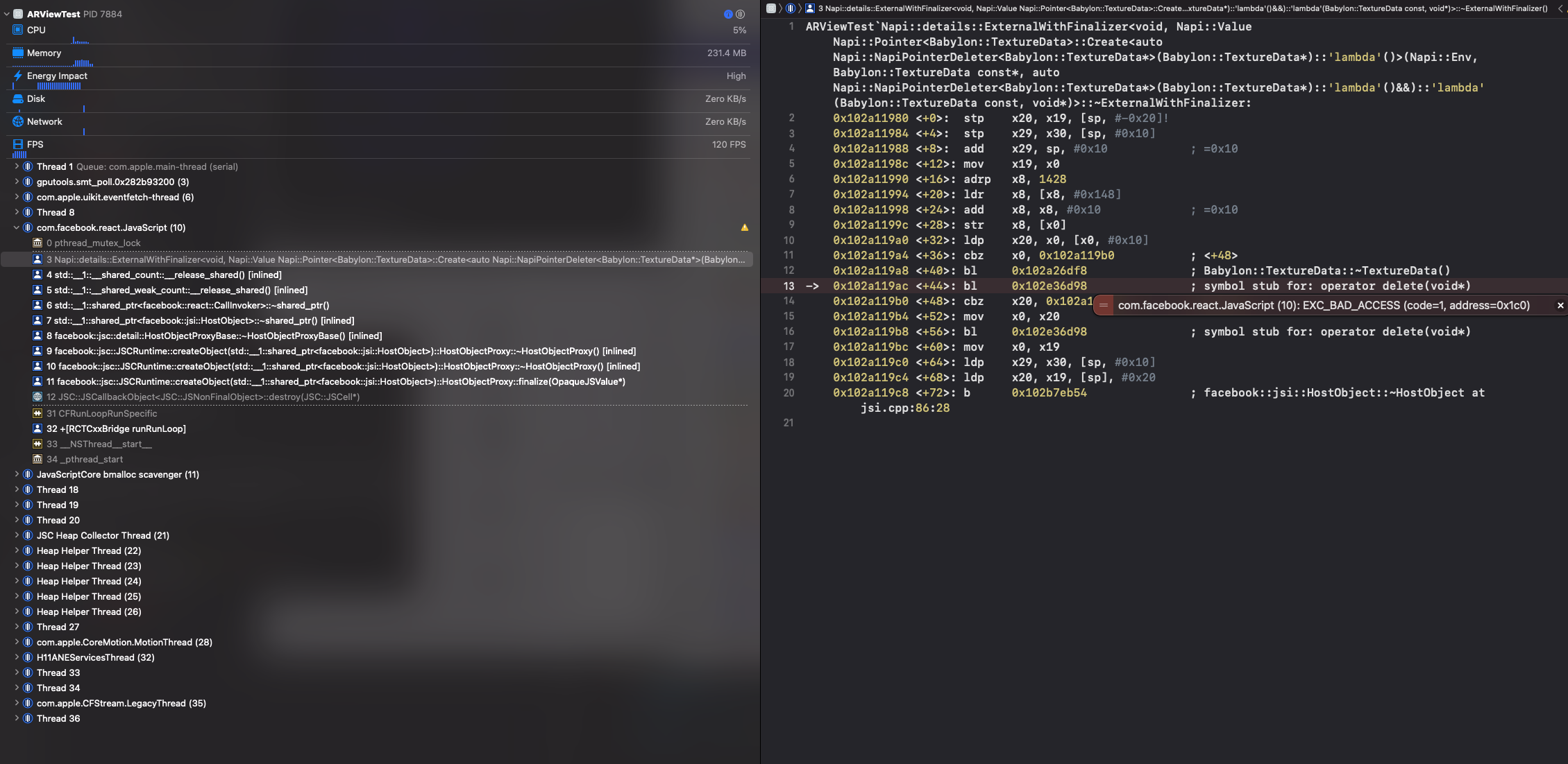[iOS] Crash due to invalid pointer for texture during garbage collection · Issue #928 ...