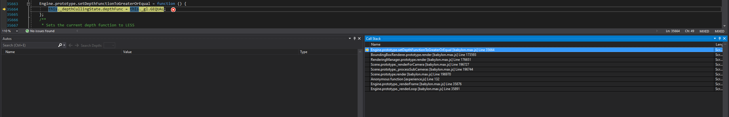 Setting AbstractMesh.showBoundingBox to true crashes BabylonNative · Issue #368 · BabylonJS ...