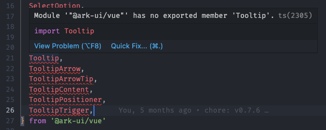 No Exported Member Tooltip In V080 · Issue 1404 · Chakra Uiark