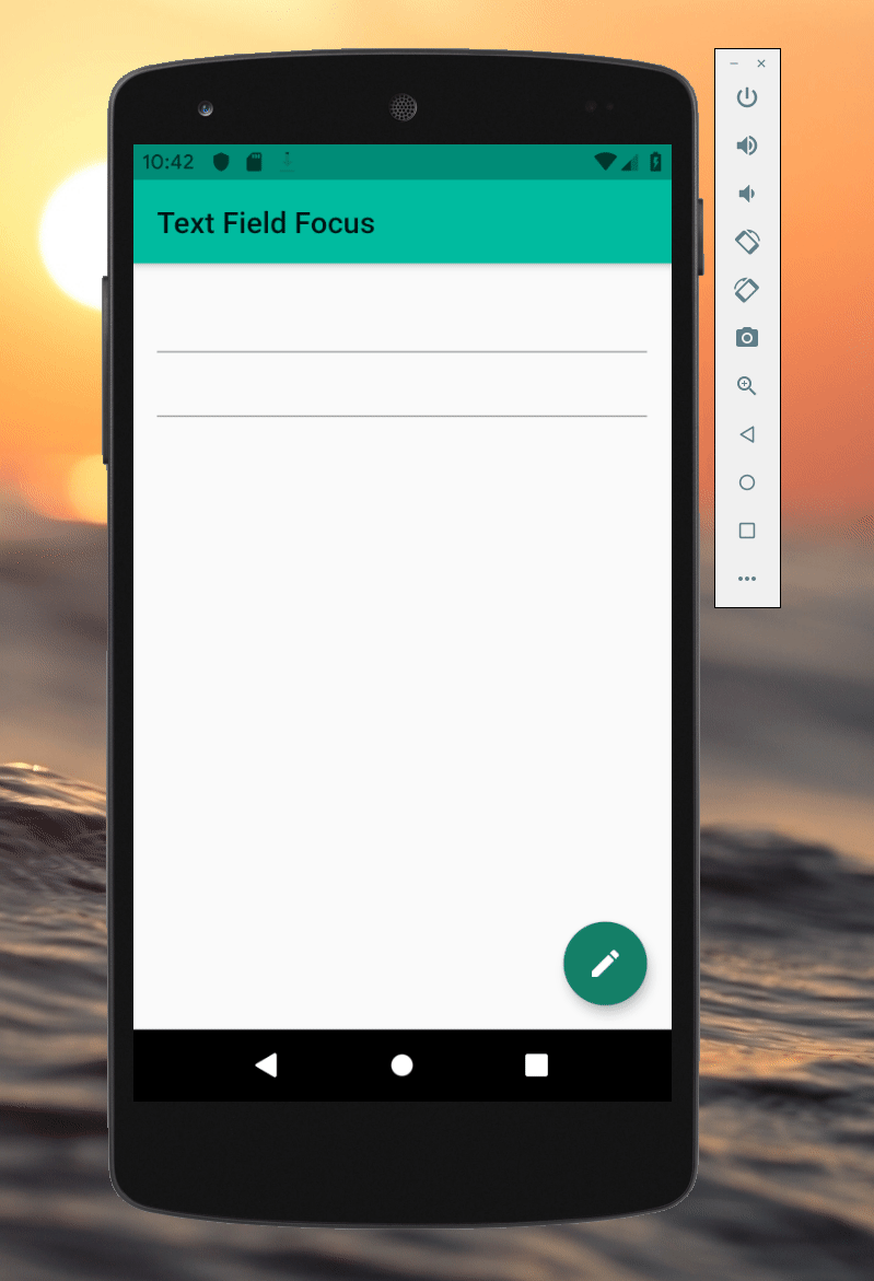 Virtual keyboard action does not change when focus change. · Issue ...