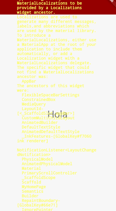 Flutter caches old exceptions even after fixing and rebuilding when developing on a Mac · Issue ...