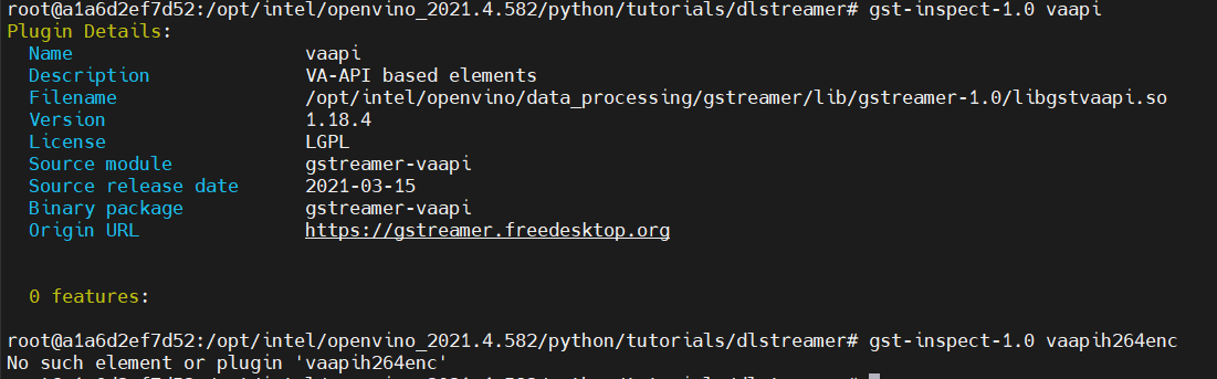filesink issue in ubuntu18_data_dev container for 2021.4 · Issue #221 · dlstreamer/dlstreamer ...