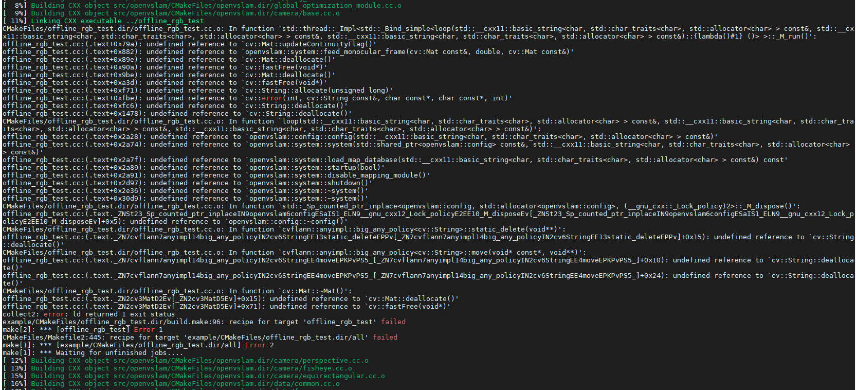 Build without Pangolin and without SocketViewer · Issue #155 · xdspacelab/openvslam · GitHub