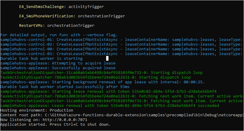 Unexpected Verbose Informational Logging In Latest Core Tools Release · Issue 2220 · Azure