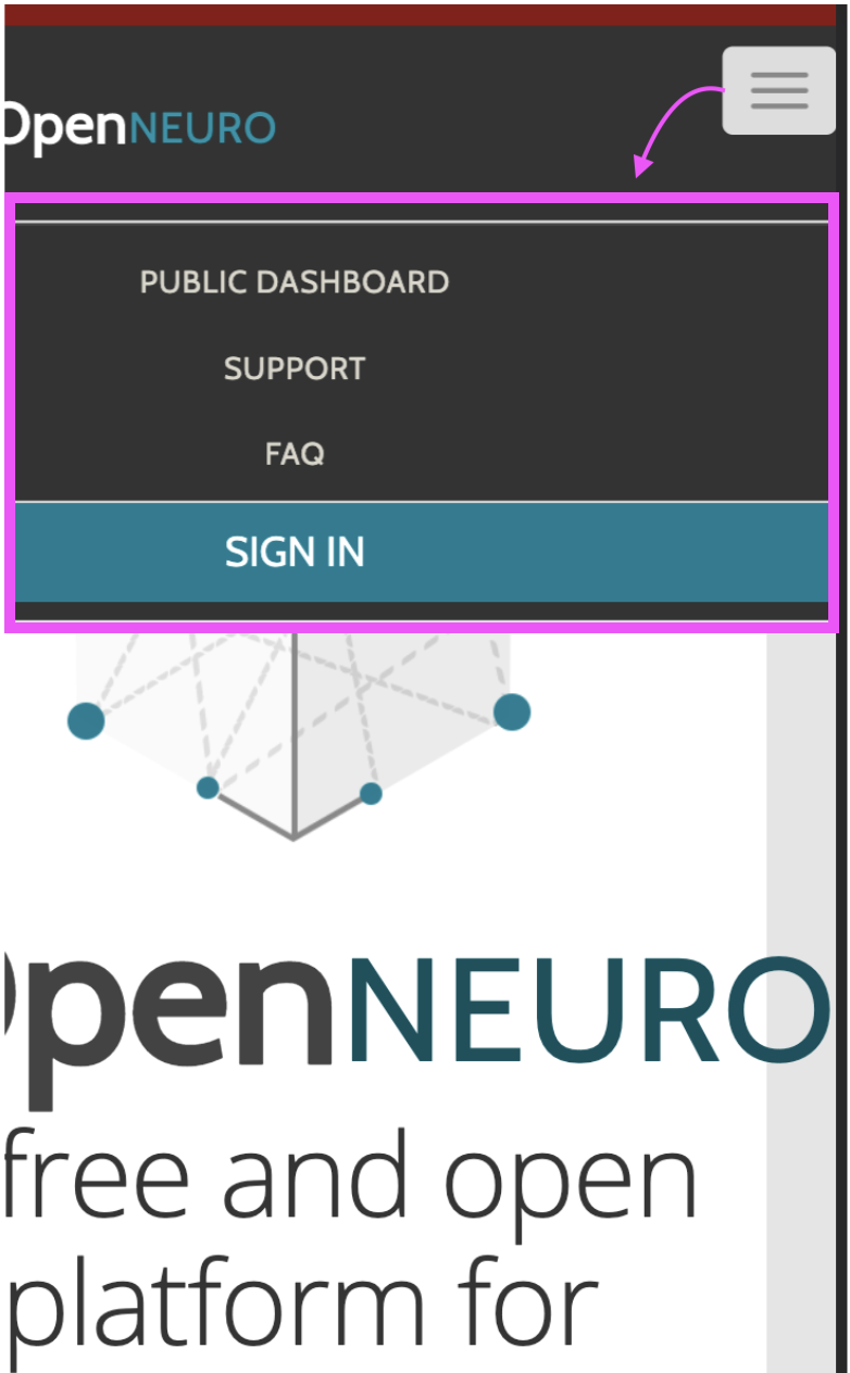 Fix persistent drop-down from hamburger menu · Issue #1330 · OpenNeuroOrg/openneuro · GitHub