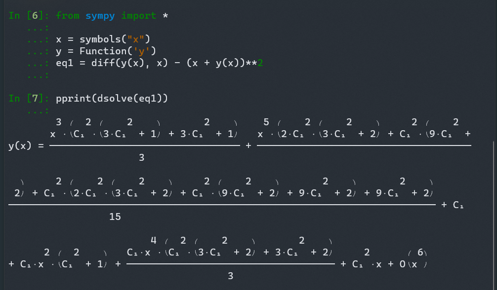 dsolve unable to find particular and general solutions to Ricatti ODE · Issue #21503 · sympy ...