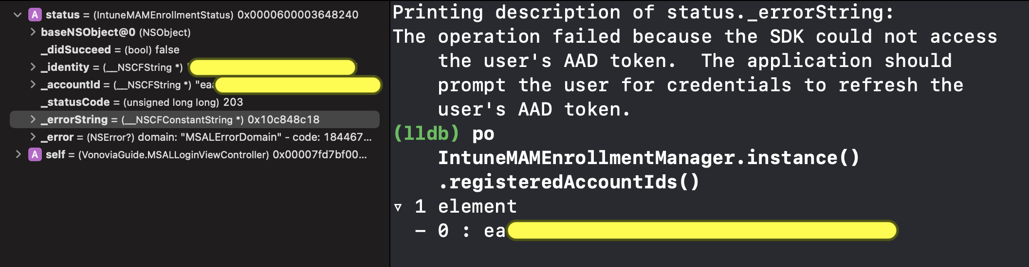 registerAndEnrollAccountId and deRegisterAndUnenrollAccountId succeeds with failure notification ...